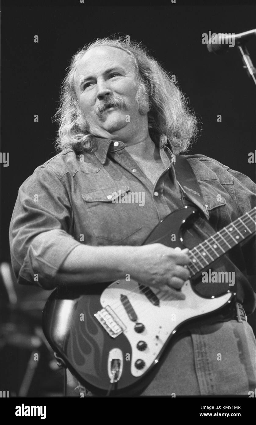 Singer, songwriter and guitarist David Crosby is shown performing on ...