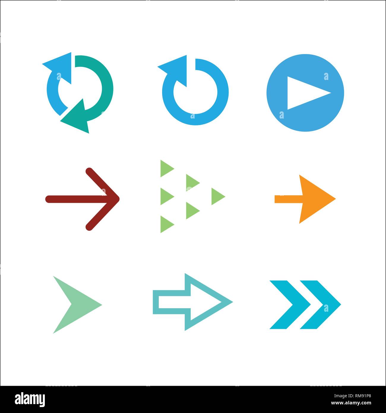 Symbol arrow Stock Vector Images - Alamy