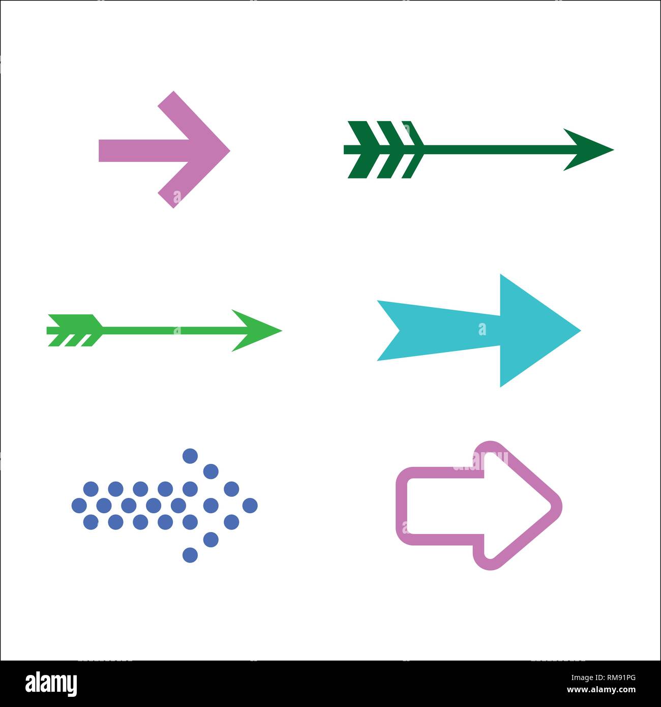 Recycle arrow icons circular Stock Vector Images - Alamy