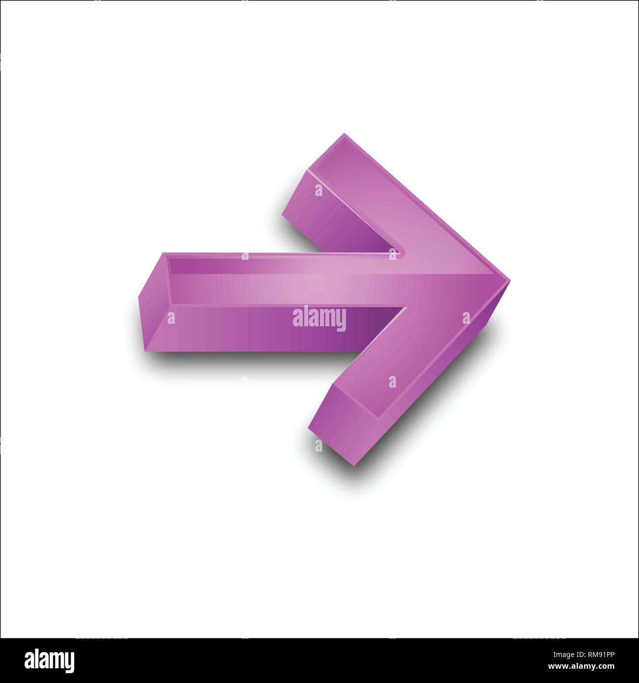 3D Arrows colors vector illustration Stock Vector Image & Art - Alamy