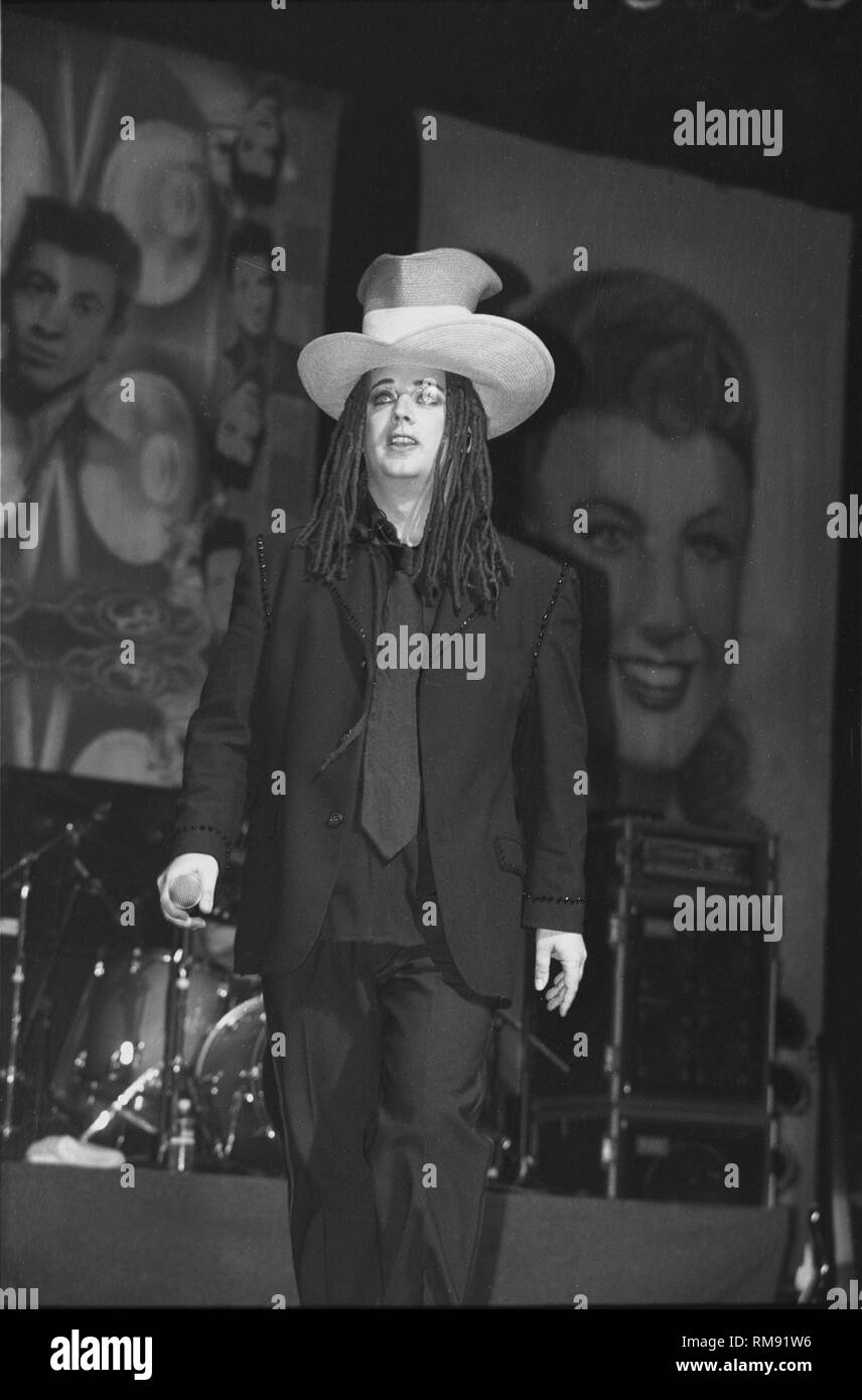 Singer and songwriter, Boy George (born George Alan O'Dowd) is shown ...