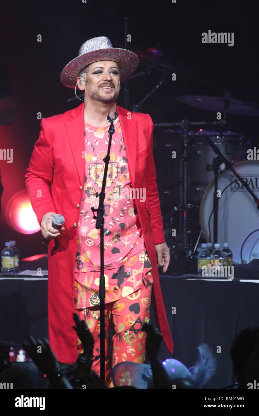 Singer and songwriter, Boy George (born George Alan O'Dowd) is shown ...