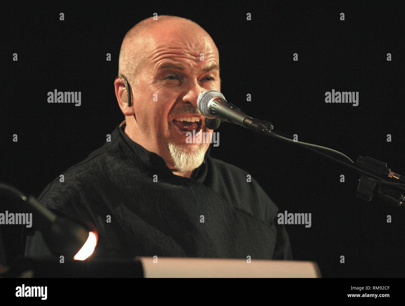 Musician and songwriter Peter Gabriel who first rose to fame as the ...