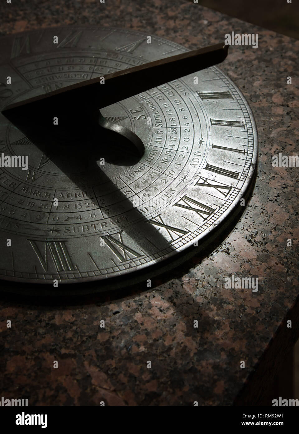 Sundial numerals hi-res stock photography and images - Alamy