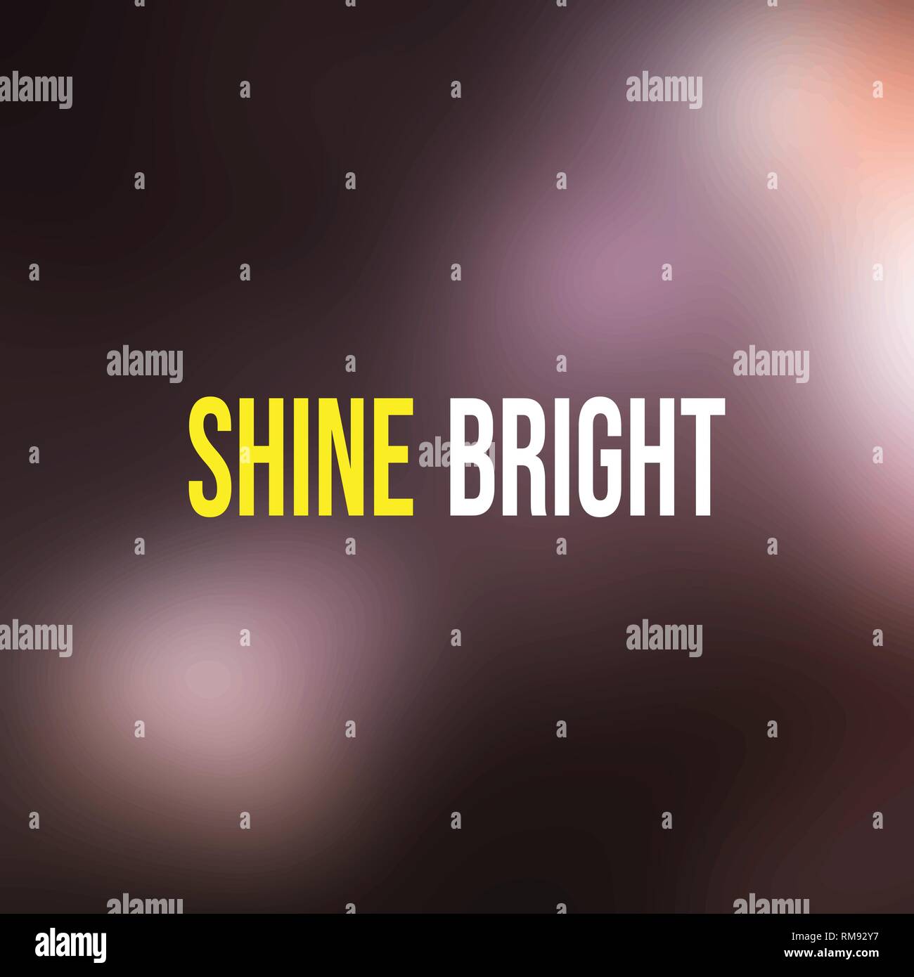 shine bright. Life quote with modern background vector illustration ...