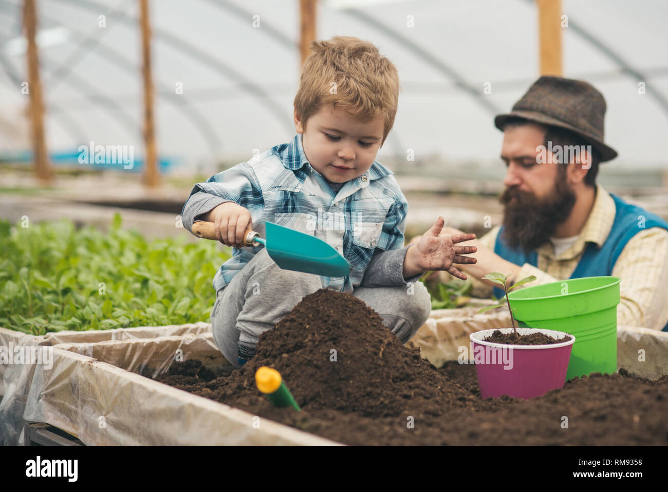 play with ground. small child play with ground. play with ground in ...