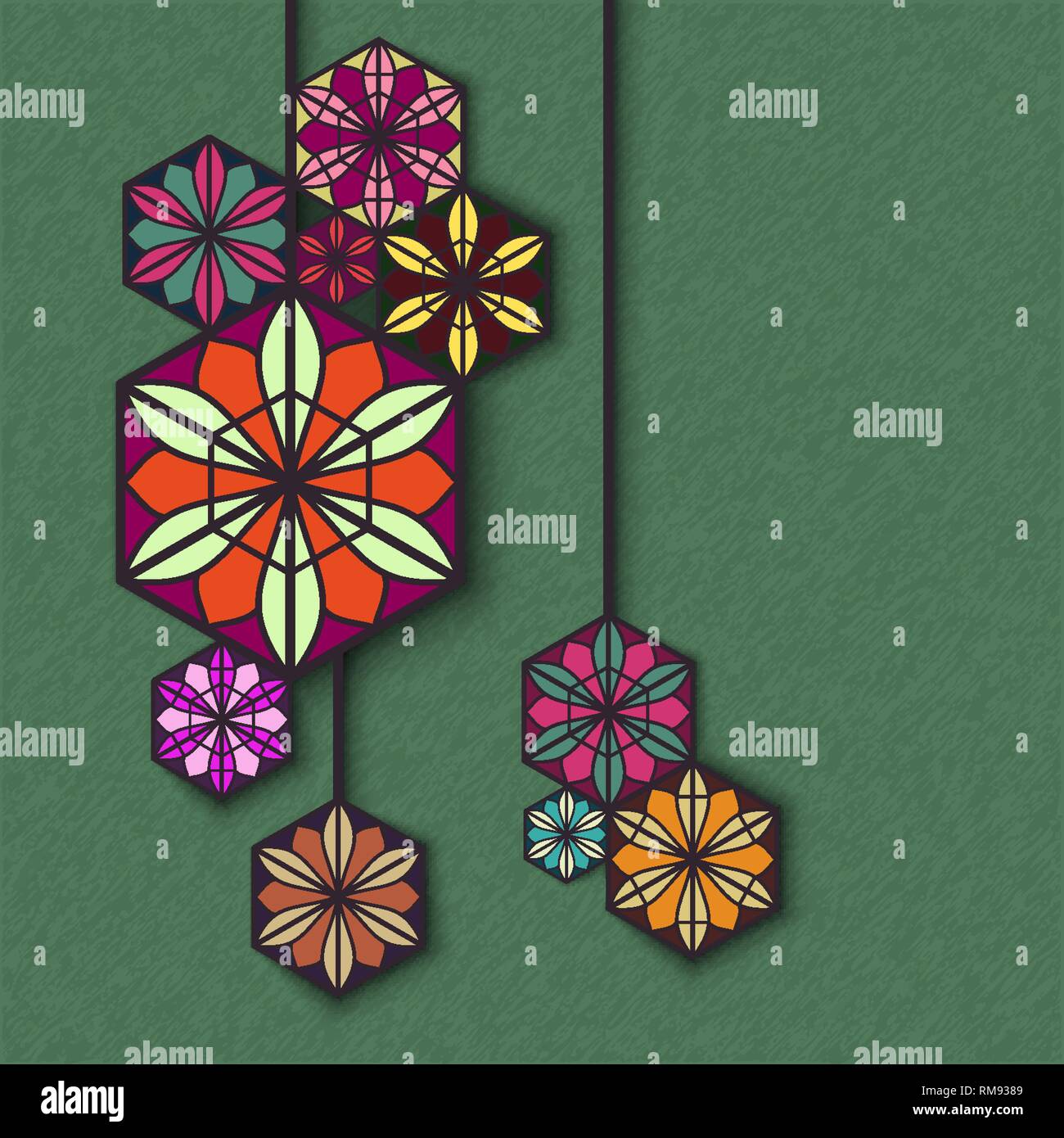 Abstract background, cutting out colored paper with shadow Stock Vector ...