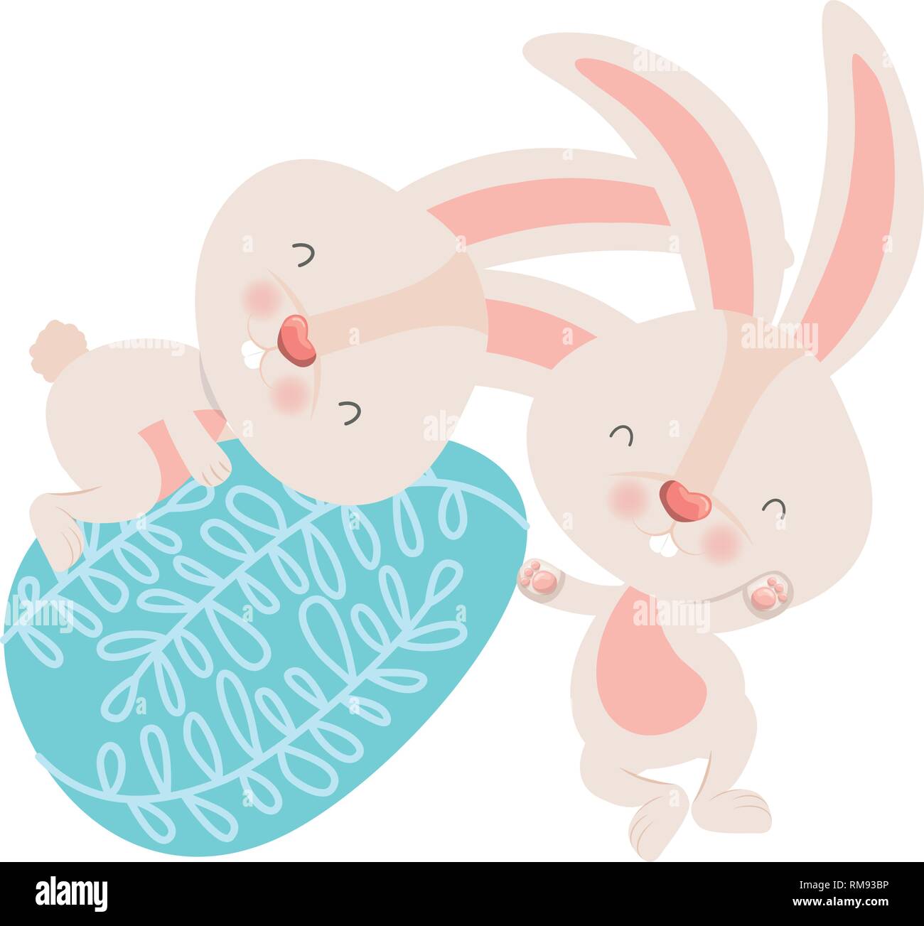Rabbits hugging Stock Vector Images - Alamy
