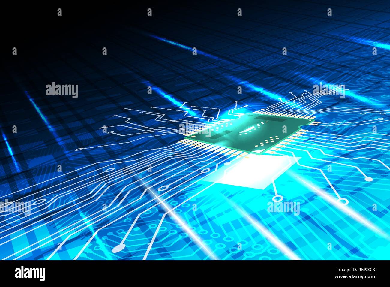 EPS vector motherboard abstract background Stock Vector Image & Art - Alamy