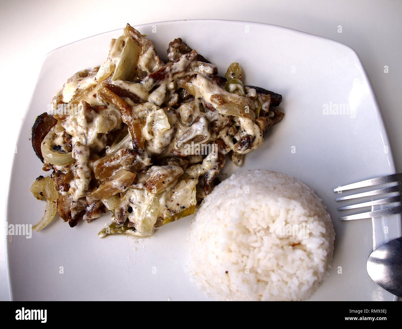 Photo of freshly cooked Filipino dish called Dinakdakan on a plate ...