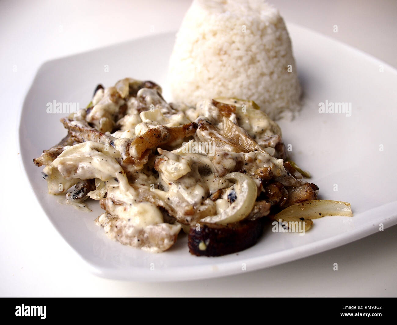Photo of freshly cooked Filipino dish called Dinakdakan on a plate ...