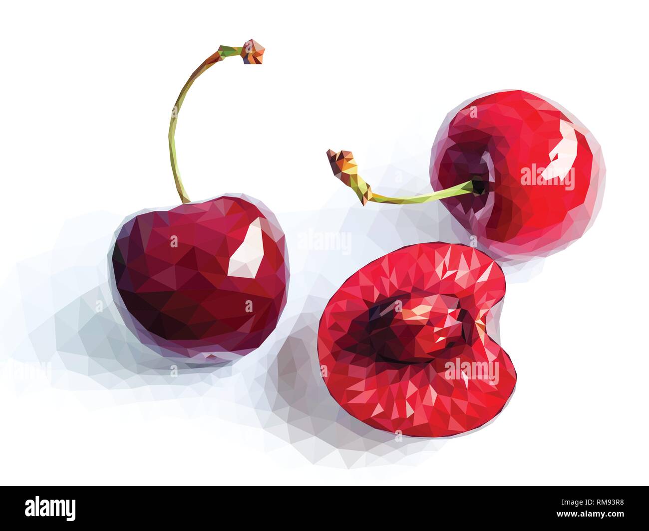 Polygon cherry hi-res stock photography and images - Alamy