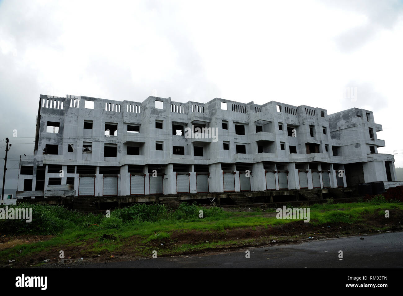 Building under construction near Pune, Maharashtra, India, Asia Stock ...