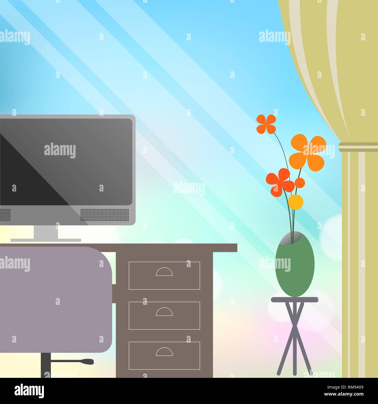 Modern balcony design Stock Vector Images - Alamy