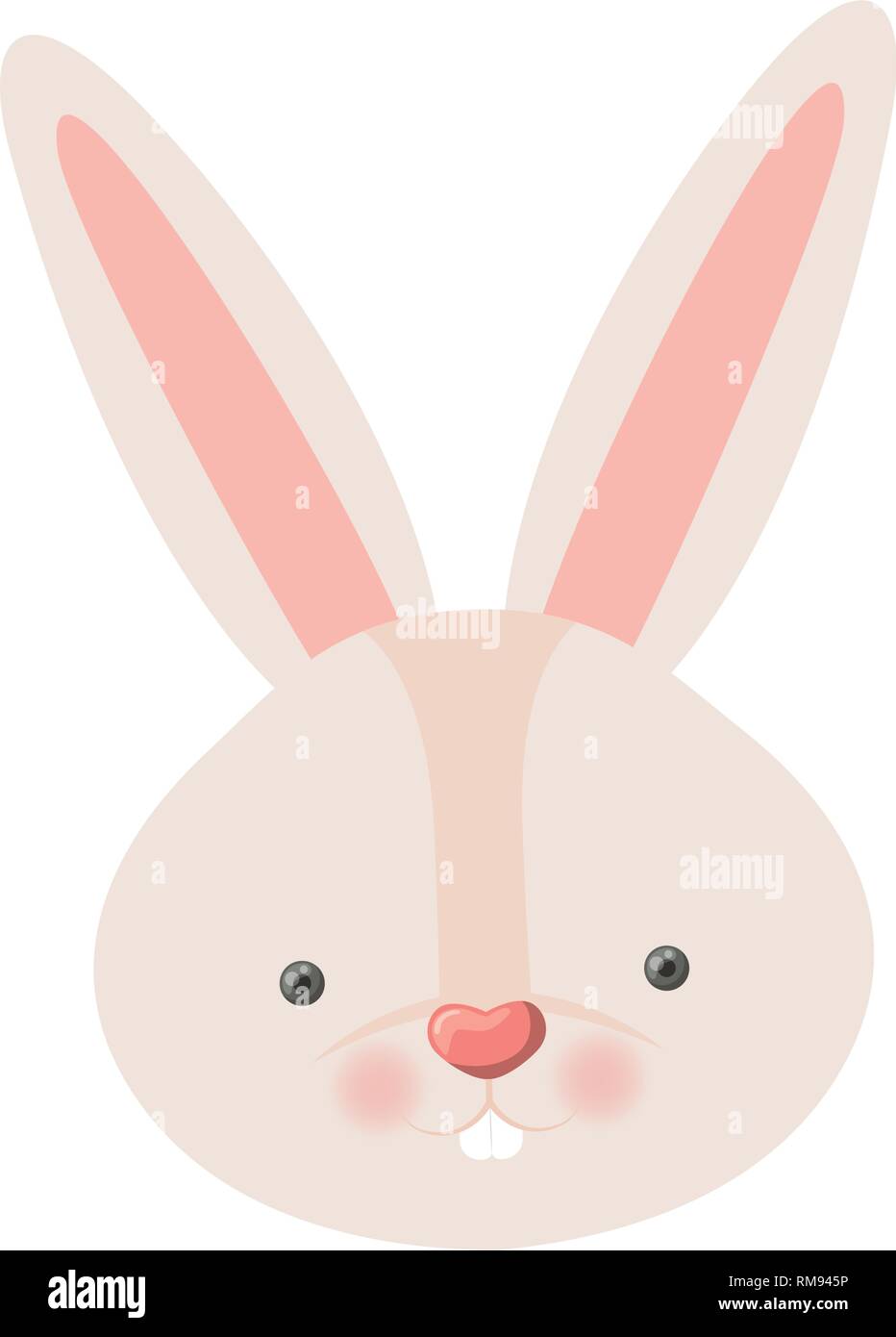 rabbit head isolated icon Stock Vector Image & Art - Alamy