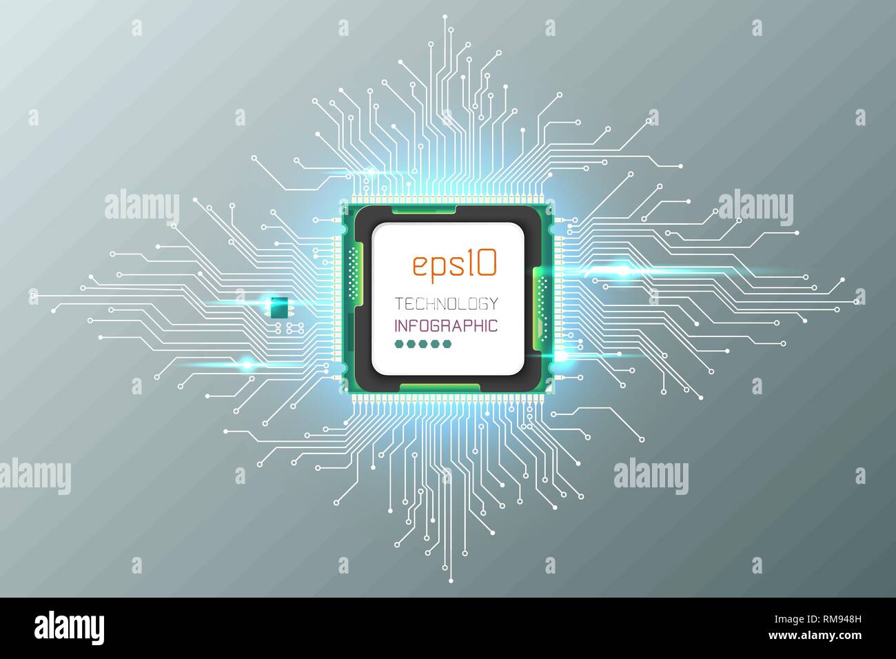 Abstract technology infographic on vector art Stock Vector Image & Art ...