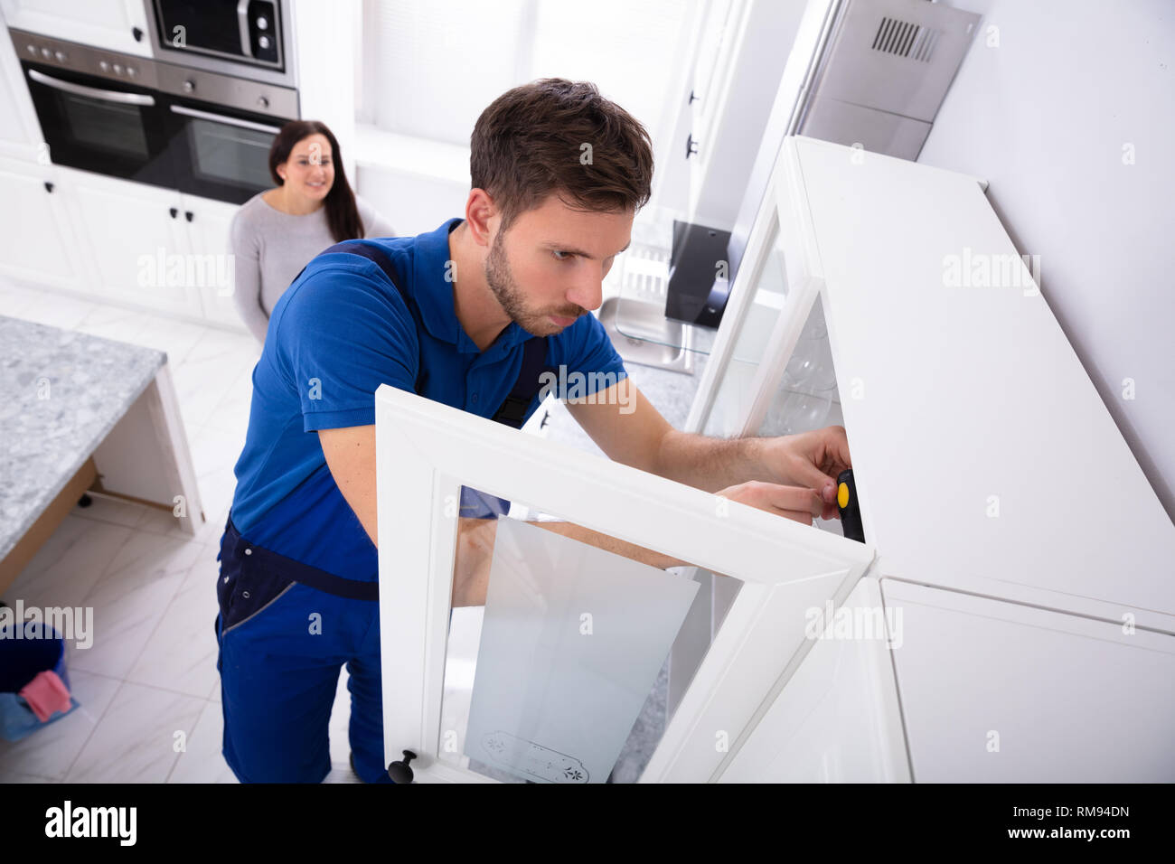 Installing furniture hi-res stock photography and images - Alamy