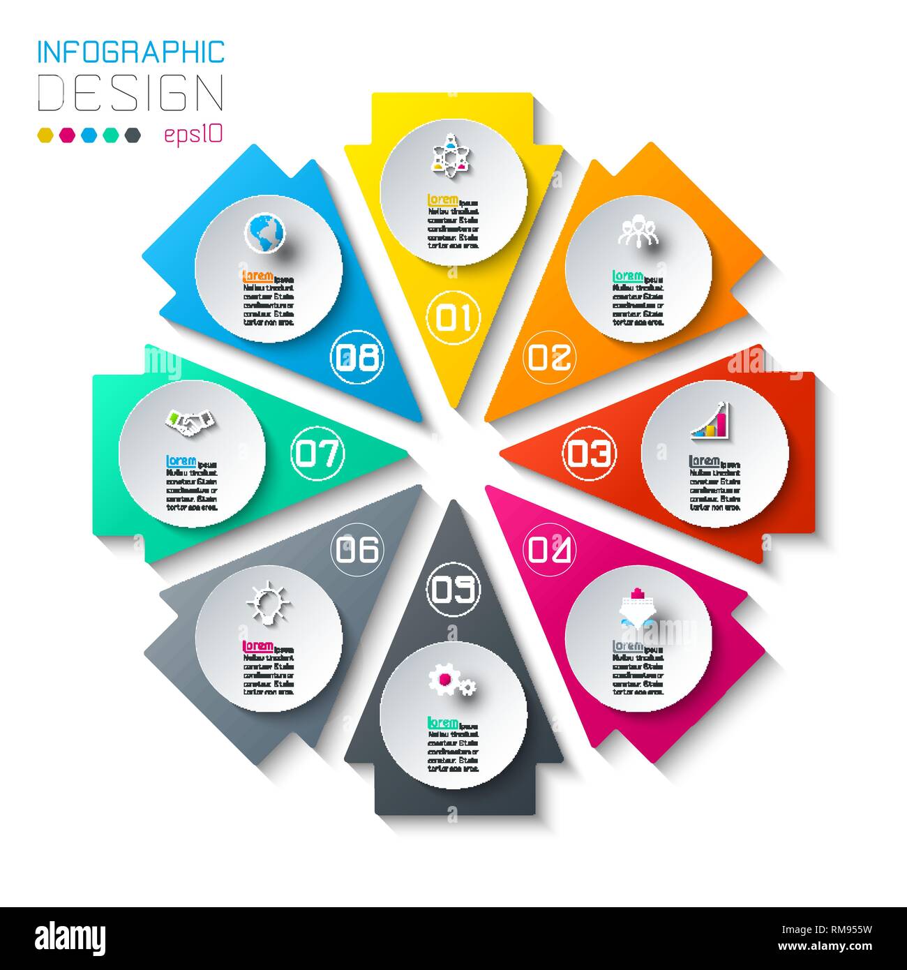 Abstract infographics on vector graphic art Stock Vector Image & Art ...