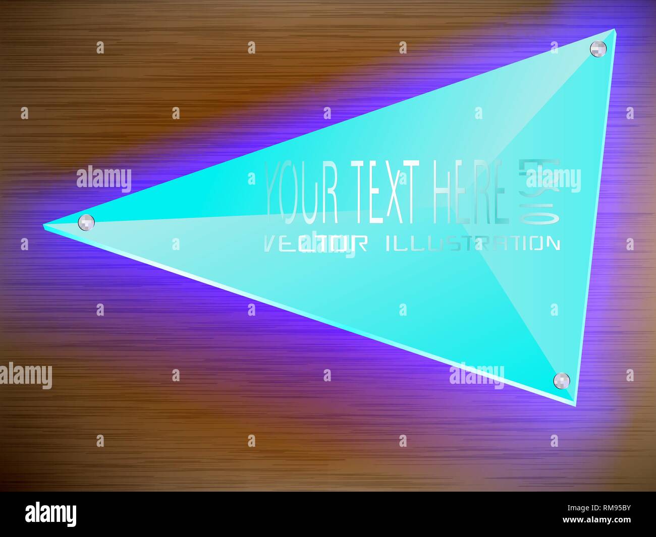 Acrylic label LED light decoration on label Stock Vector Image & Art ...