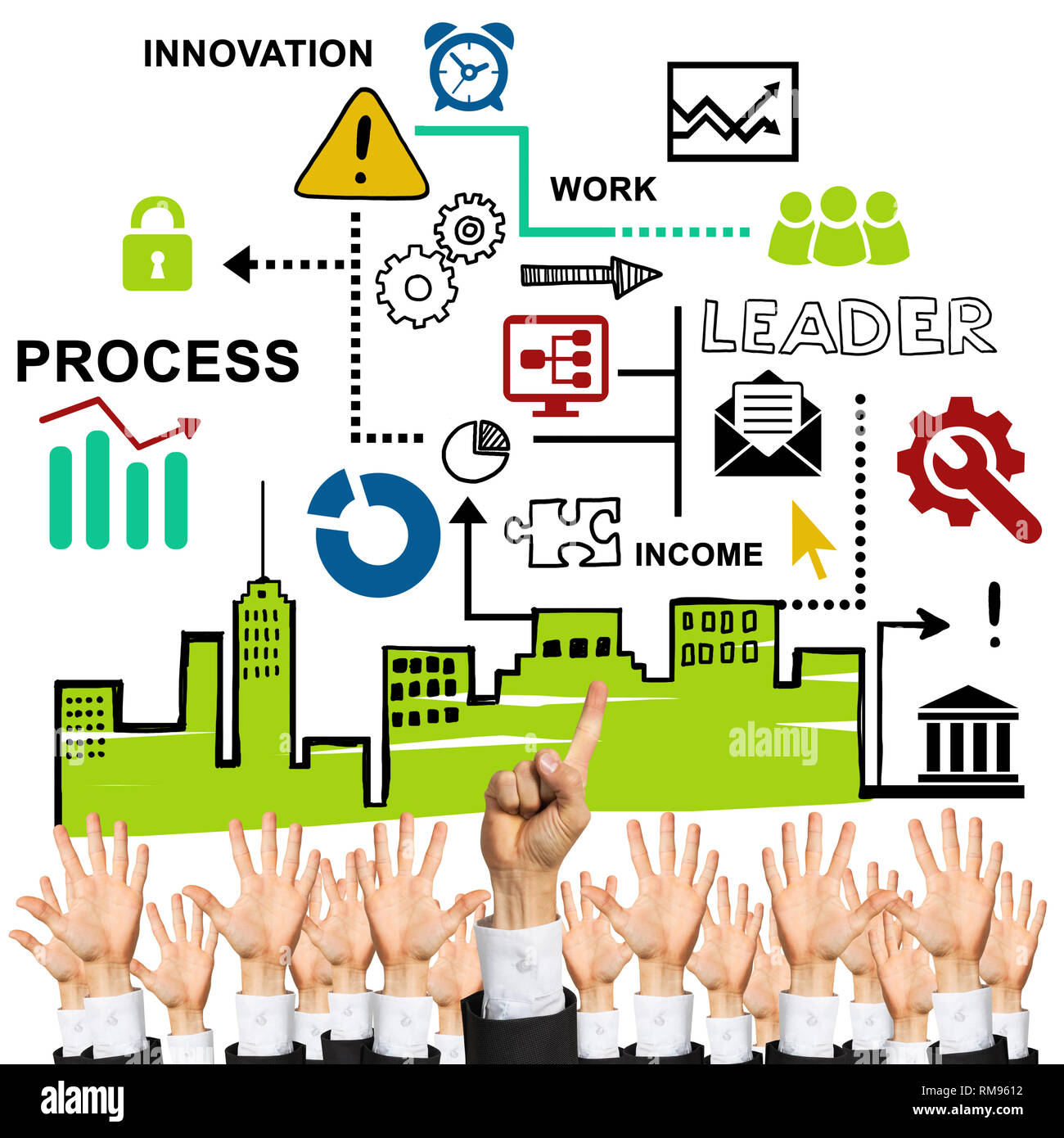 Business and teamwork concept Stock Photo - Alamy