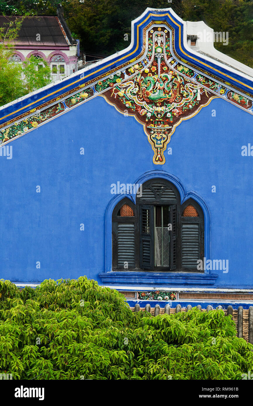 Penang malaysia blue mansion hi-res stock photography and images - Alamy