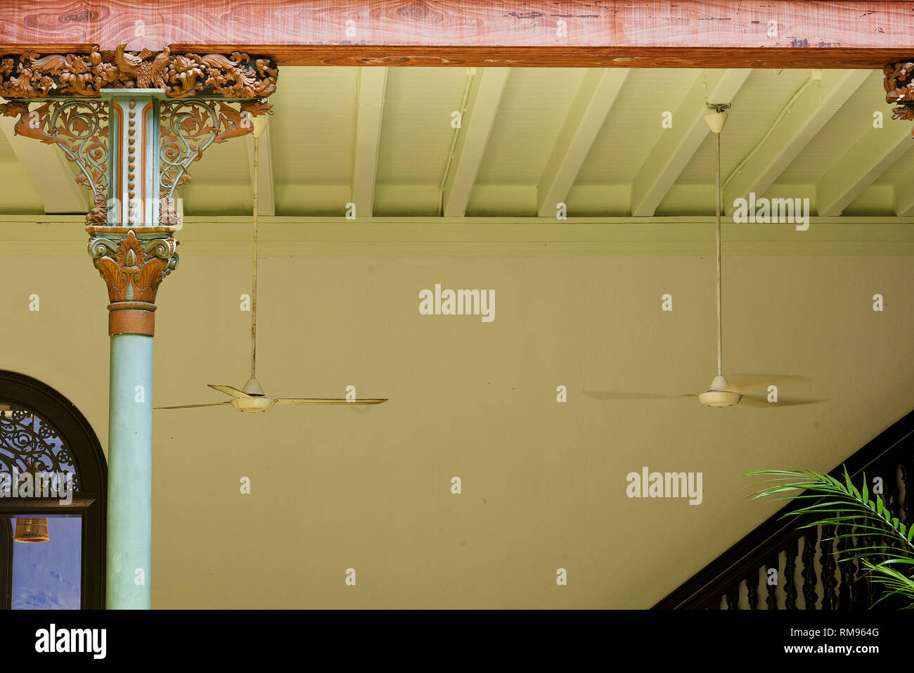 wooden carved Brackets hokkien style in the Cheong Fatt Tze, The Blue ...