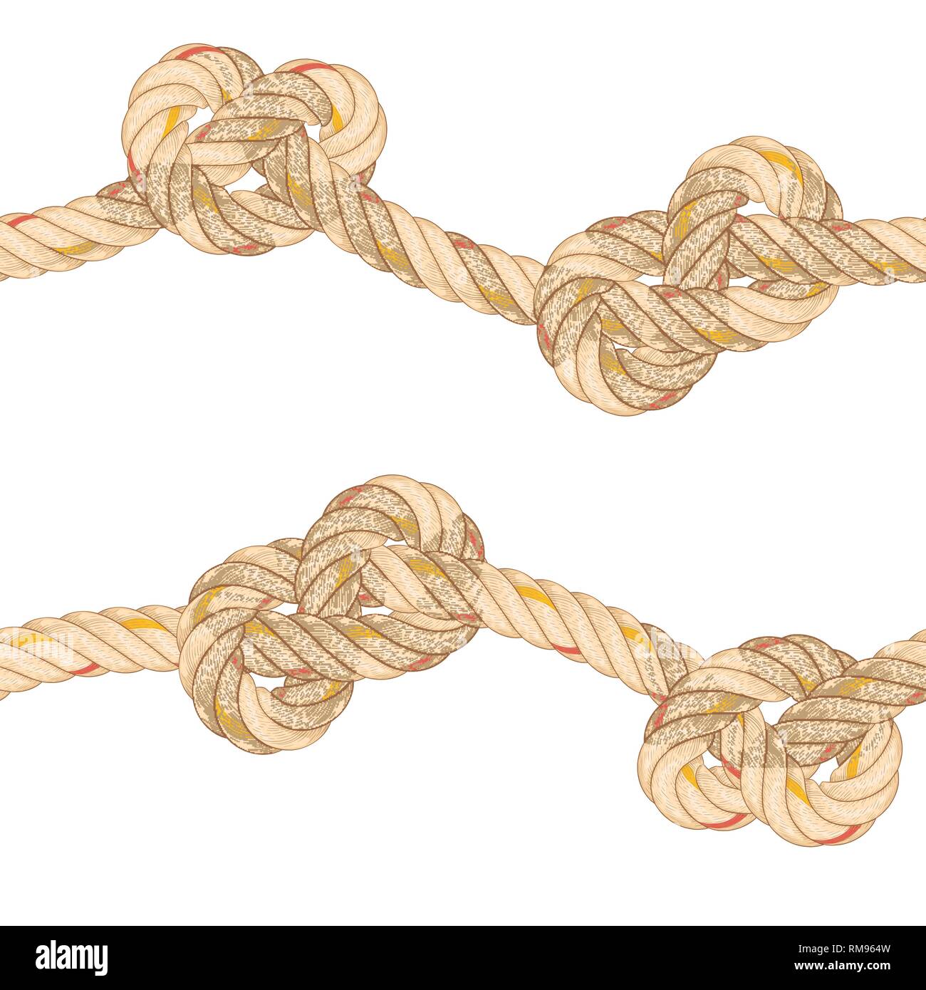 Seamless pattern with rope bending Stock Vector Image & Art - Alamy