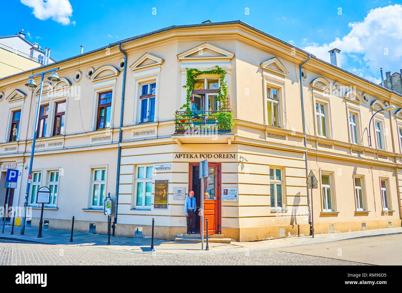 KRAKOW, POLAND - JUNE 21, 2018: The historical Apteka Pod Orlem on the ...