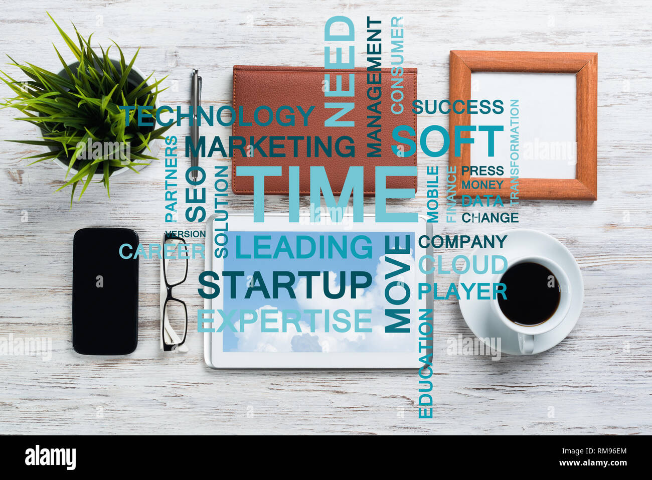 Modern workplace concept Stock Photo - Alamy