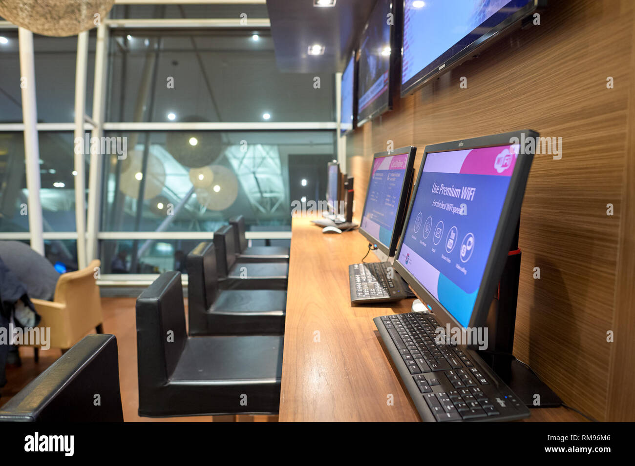 AMSTERDAM, NETHERLANDS - CIRCA NOVEMBER, 2015: computers at Amsterdam ...