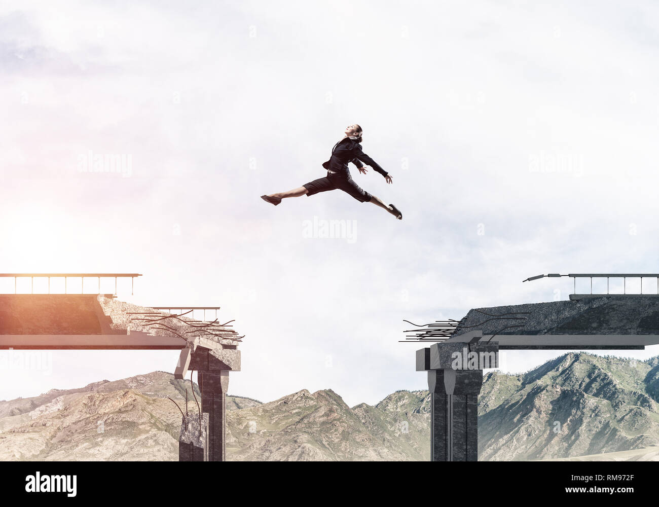 Problems and difficulties overcoming concept Stock Photo - Alamy