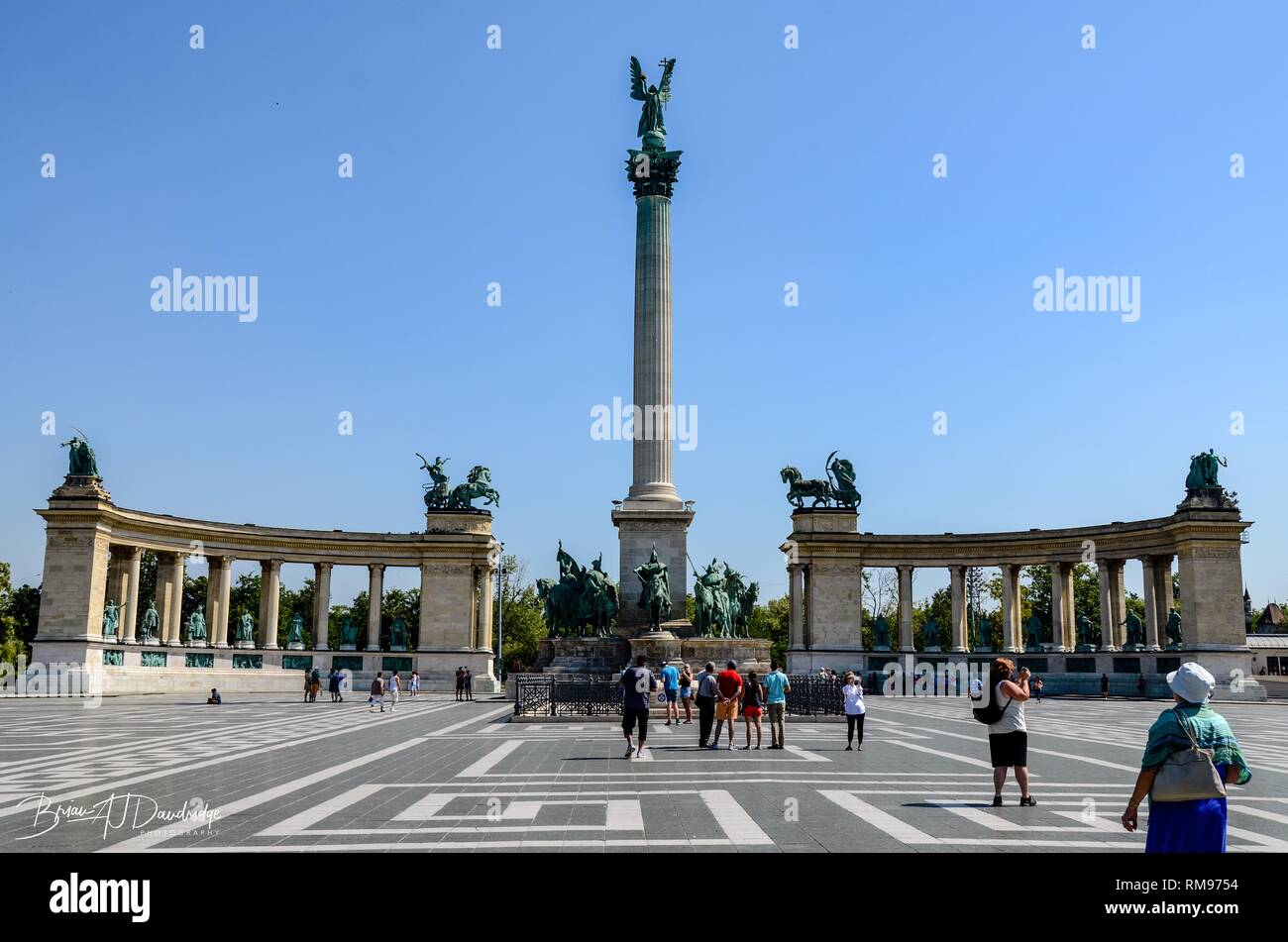Hero Square in Budapest, Hungary Stock Photo - Alamy