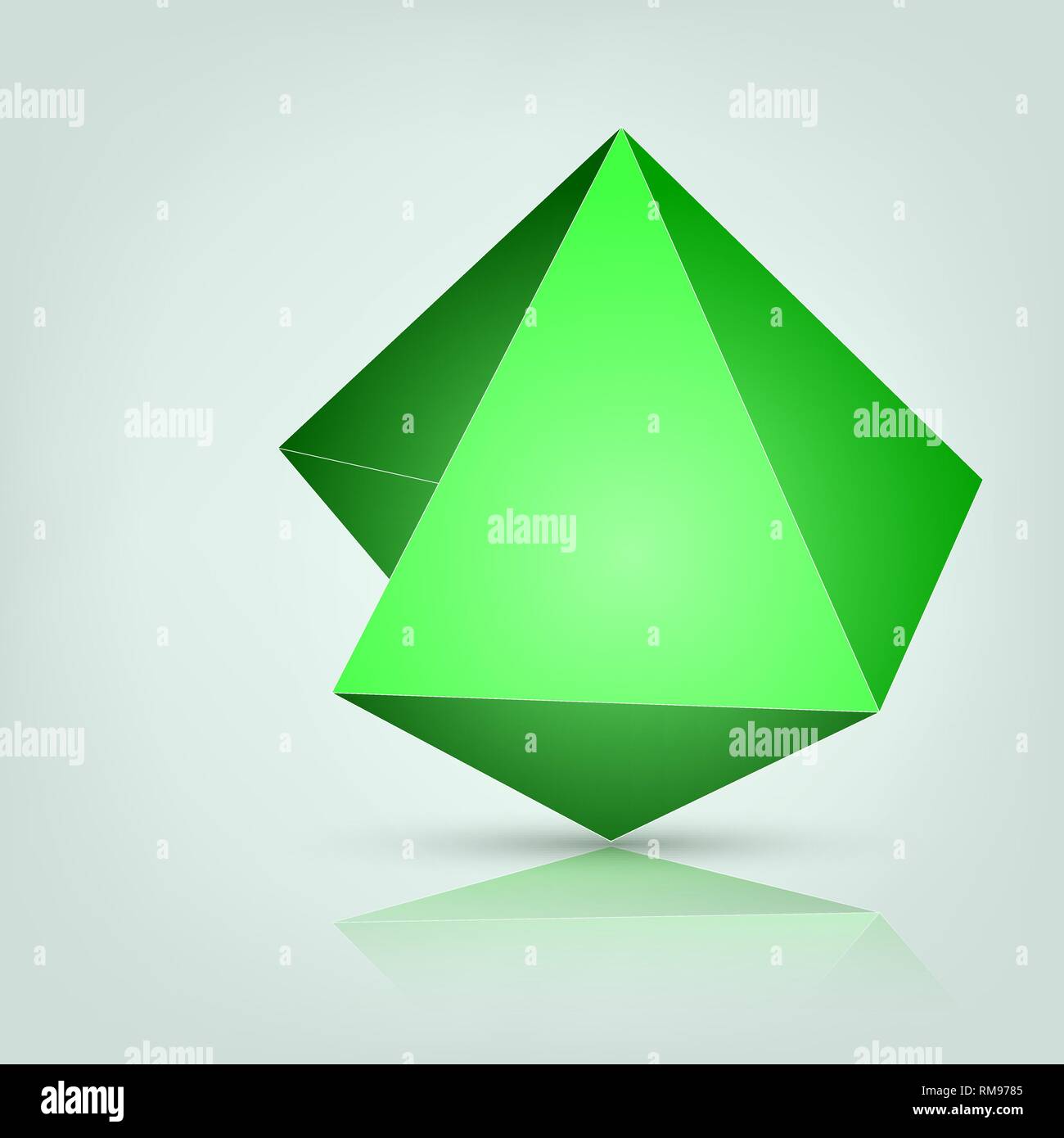 3 dimension of polygon vector Stock Vector Image & Art - Alamy