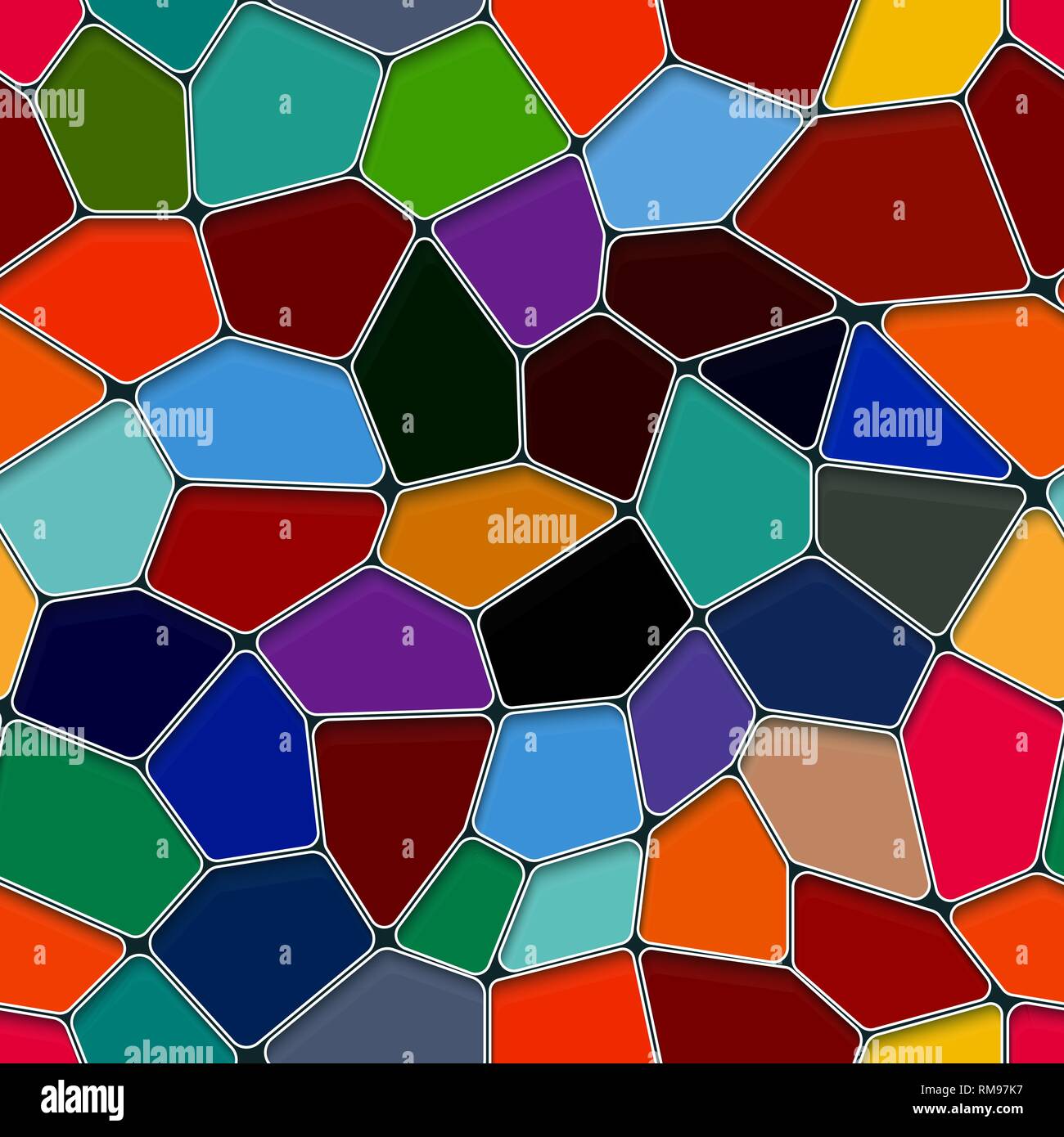 Pentagon polygon colourful design with seamless background Stock Vector ...