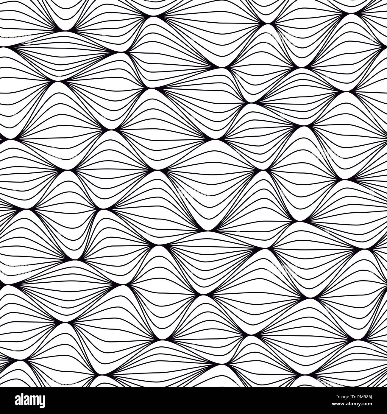 Stripe wave abstract seamless background Stock Vector Image & Art - Alamy