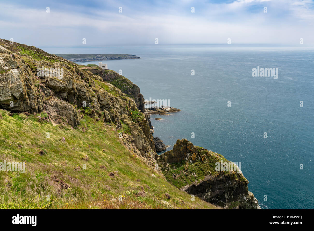 Near Holyhead, Anglesey, Gwynedd, Wales, UK - June 08, 2018 - Anglesey ...