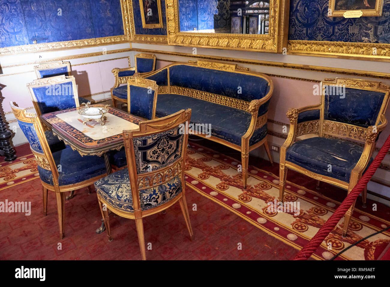 Rooms in the interior of the first floor of the Pitti Palace, which ...