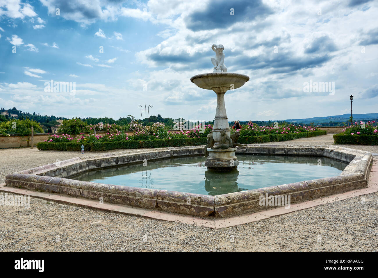 The Monkeys Fountain (Fontana delle Scimmie) at the Garden of Knight ...