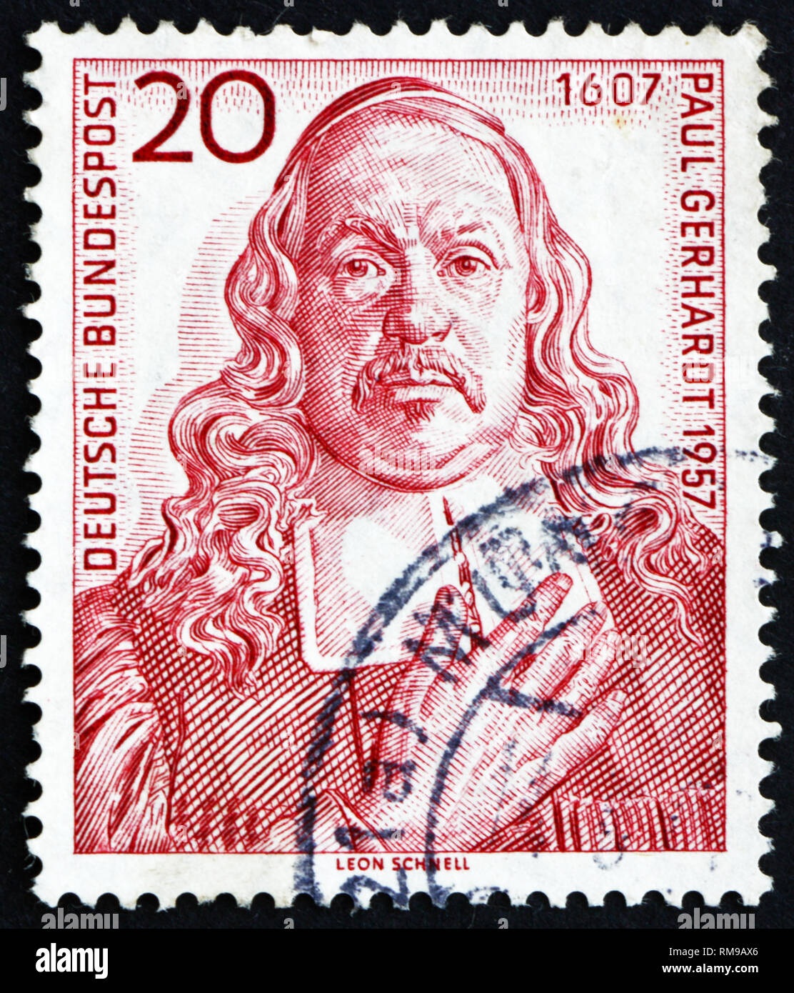GERMANY - CIRCA 1957: a stamp printed in the Germany shows Paul ...