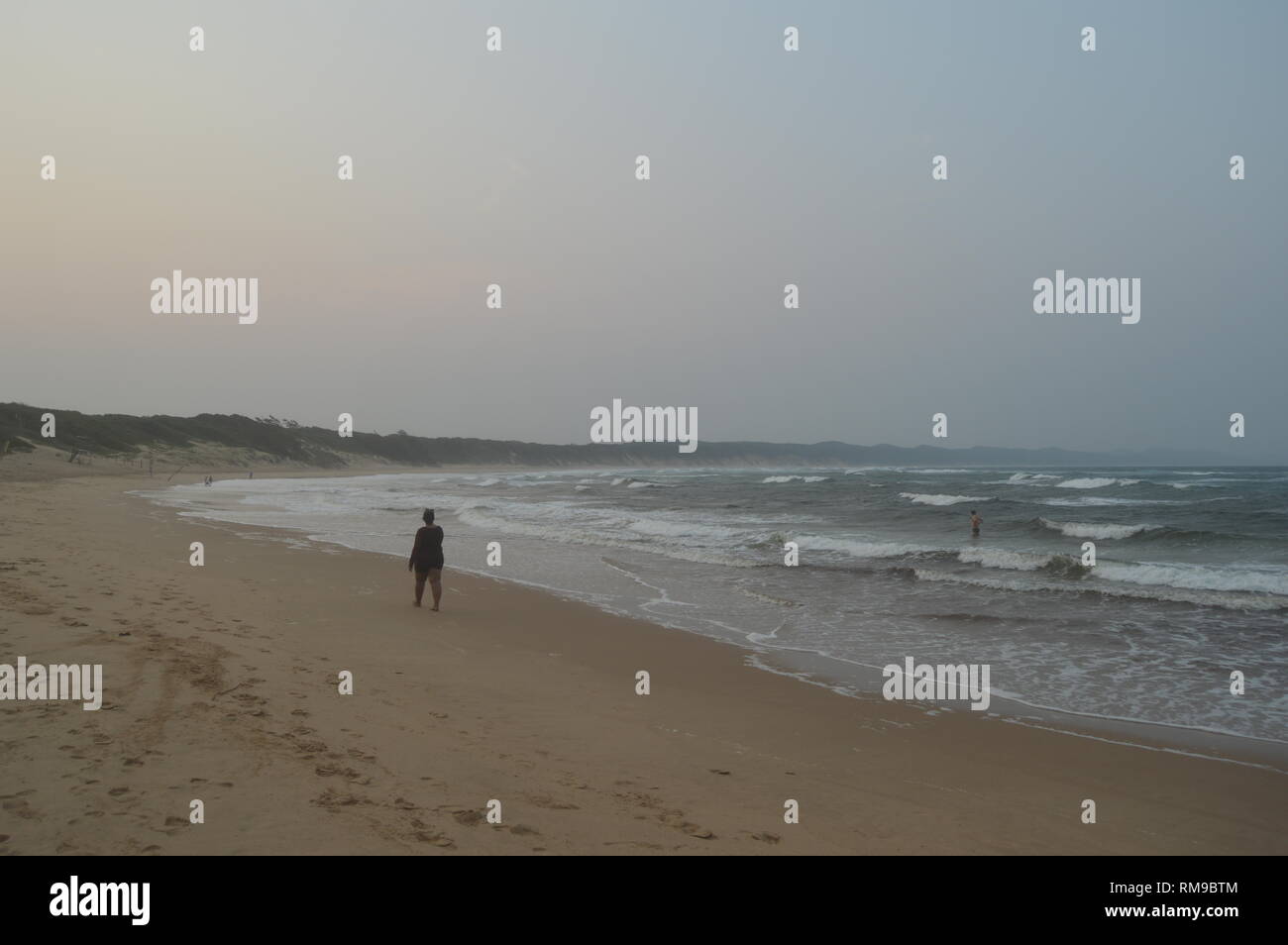 Sodwana bay pristine beach near a lagoon and Isimangaliso wetlands ...
