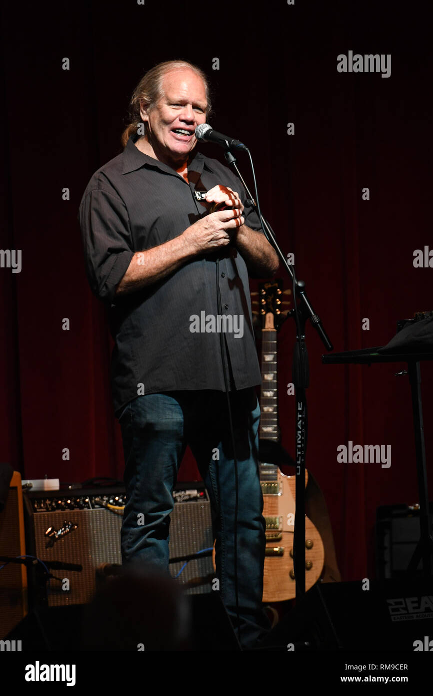 Musician and singer Dale Wesley Spalding is shown performing on stage ...
