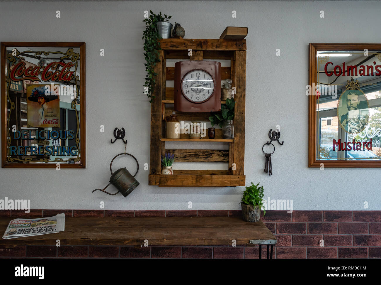 Trendy Cafe interior at Rotherham, Yorkshire, England Stock Photo - Alamy