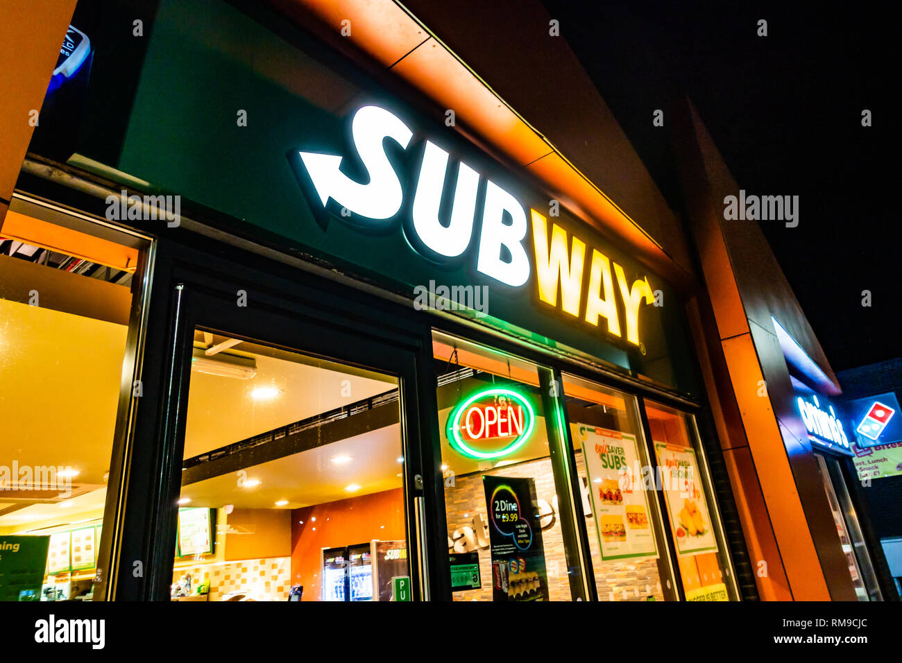 Subway Restaurant Logo Stock Photos & Subway Restaurant Logo Stock ...