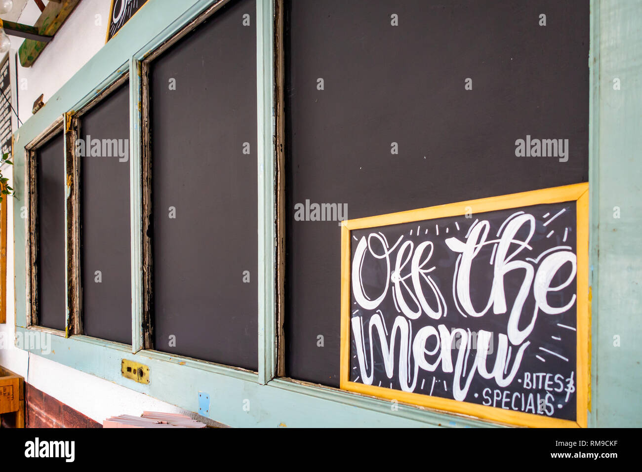 Trendy Cafe interior at Rotherham, Yorkshire, England Stock Photo - Alamy