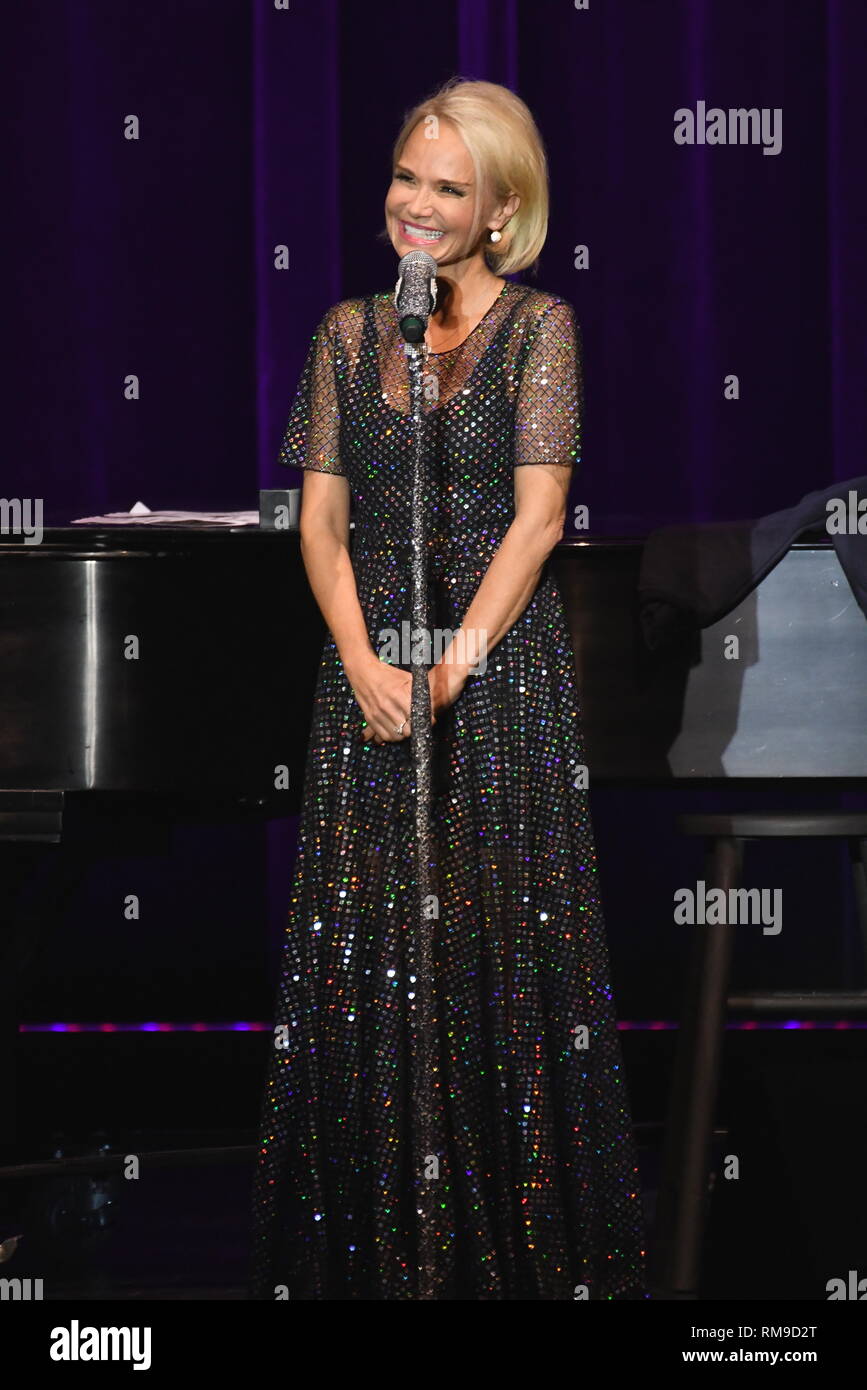 Actress and singer Kristin Chenoweth is shown performing on stage ...