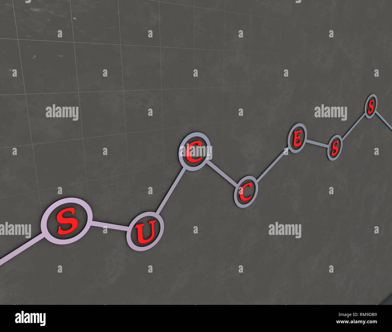 Career success and victory, economic curve Stock Photo - Alamy