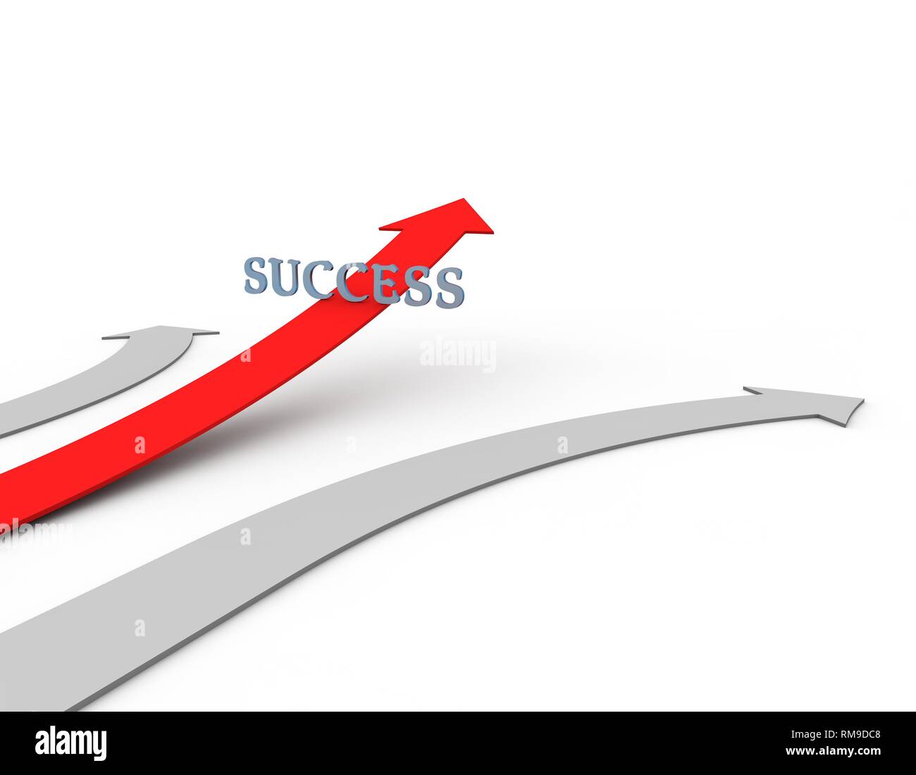 Arrow of success and direction of progress Stock Photo - Alamy