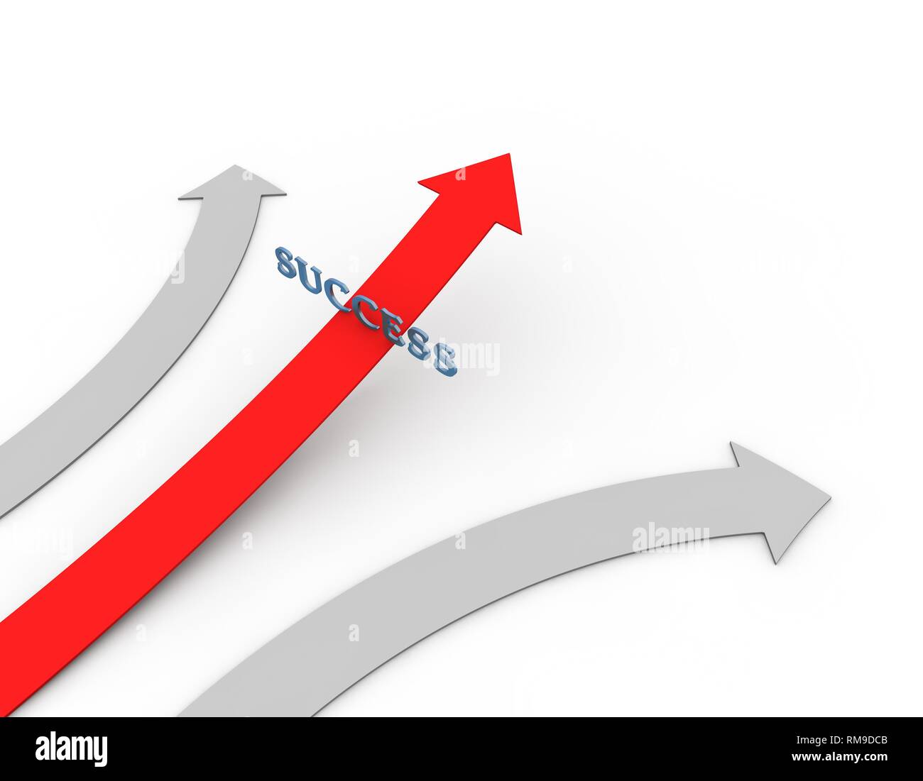 Arrow of success and direction of progress Stock Photo - Alamy