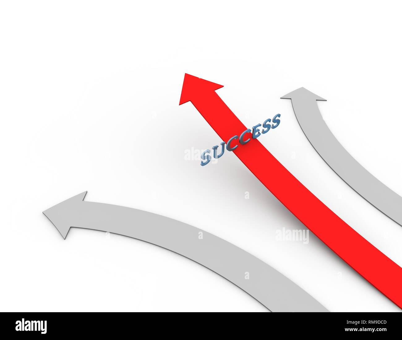 Arrow of success and direction of progress Stock Photo - Alamy