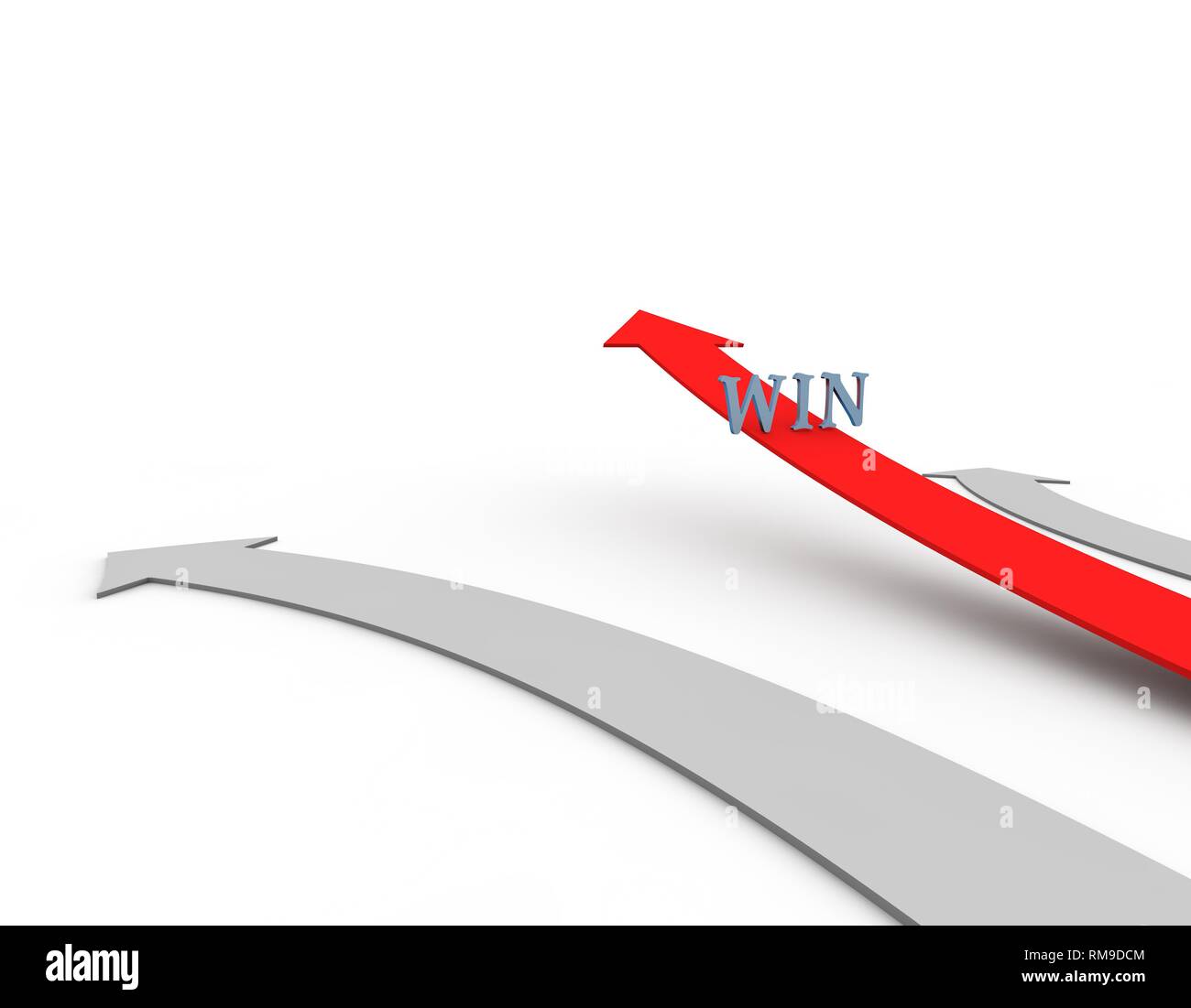 Arrow of success and direction of progress Stock Photo - Alamy